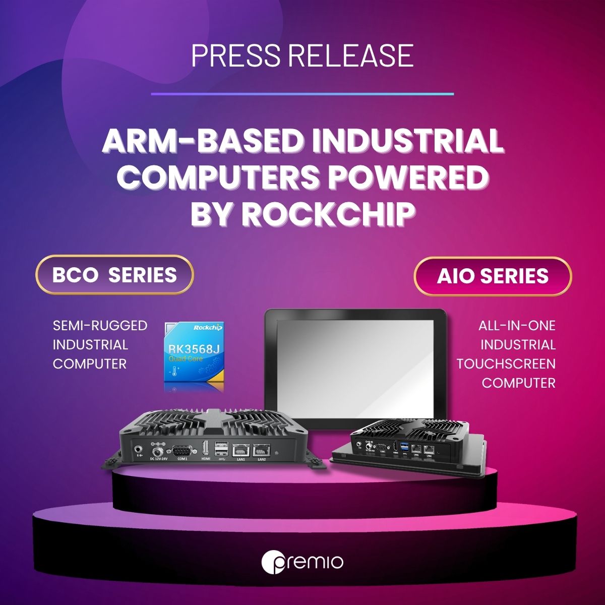 Premio Launches ARM-Based Industrial Computers for Light Edge AI and E ...