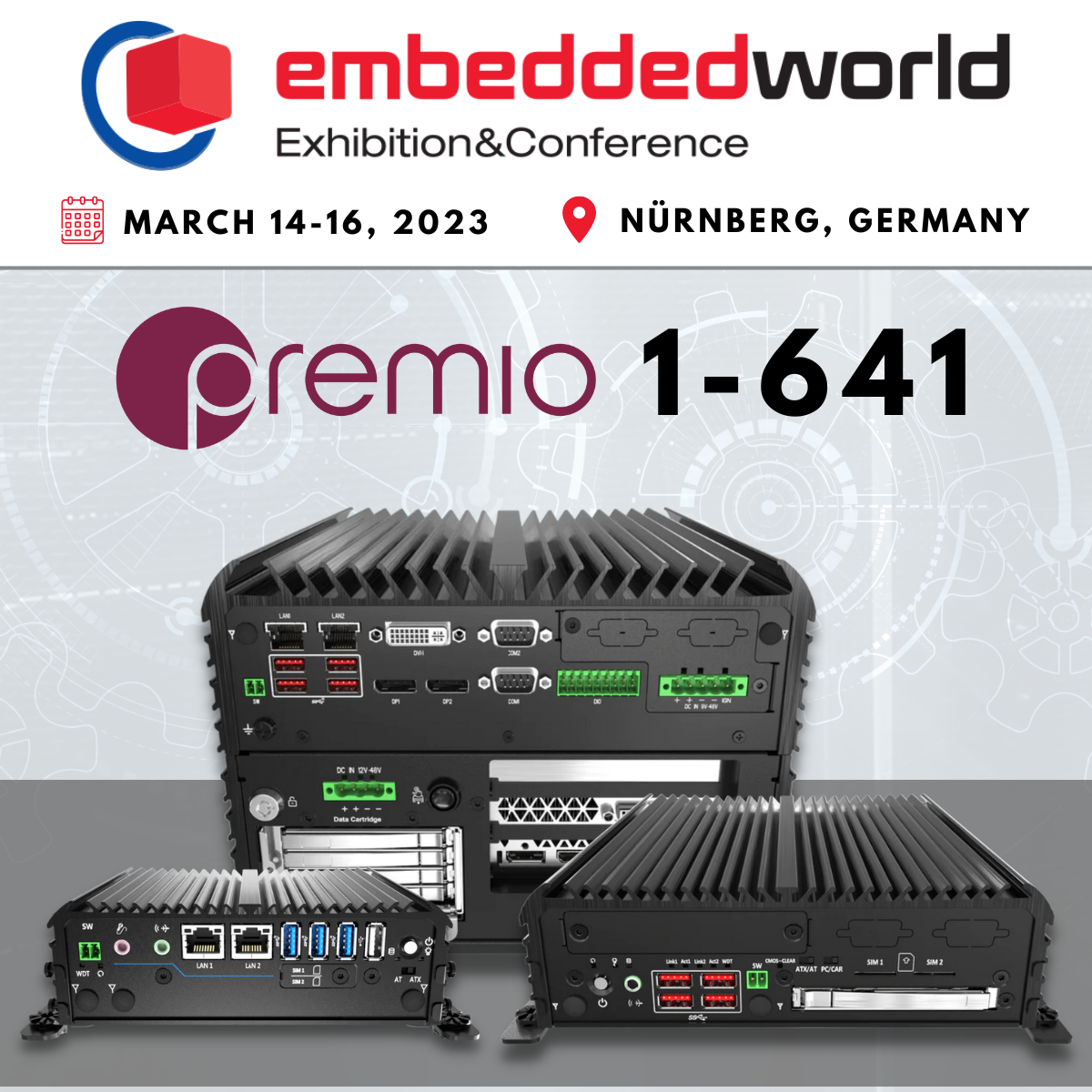 Visit Premio at Embedded World 2023 | Booth 1-641 – Premio Inc