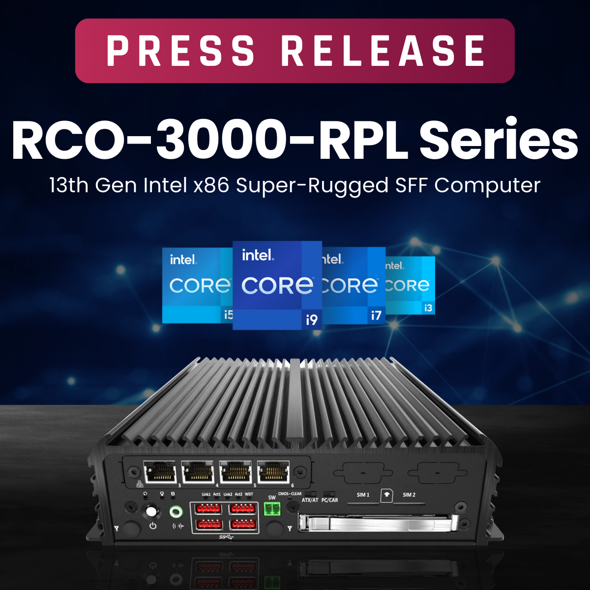 Premio Debuts Its 13th Gen Intel® x86 Super-Rugged SFF Computer At Emb ...