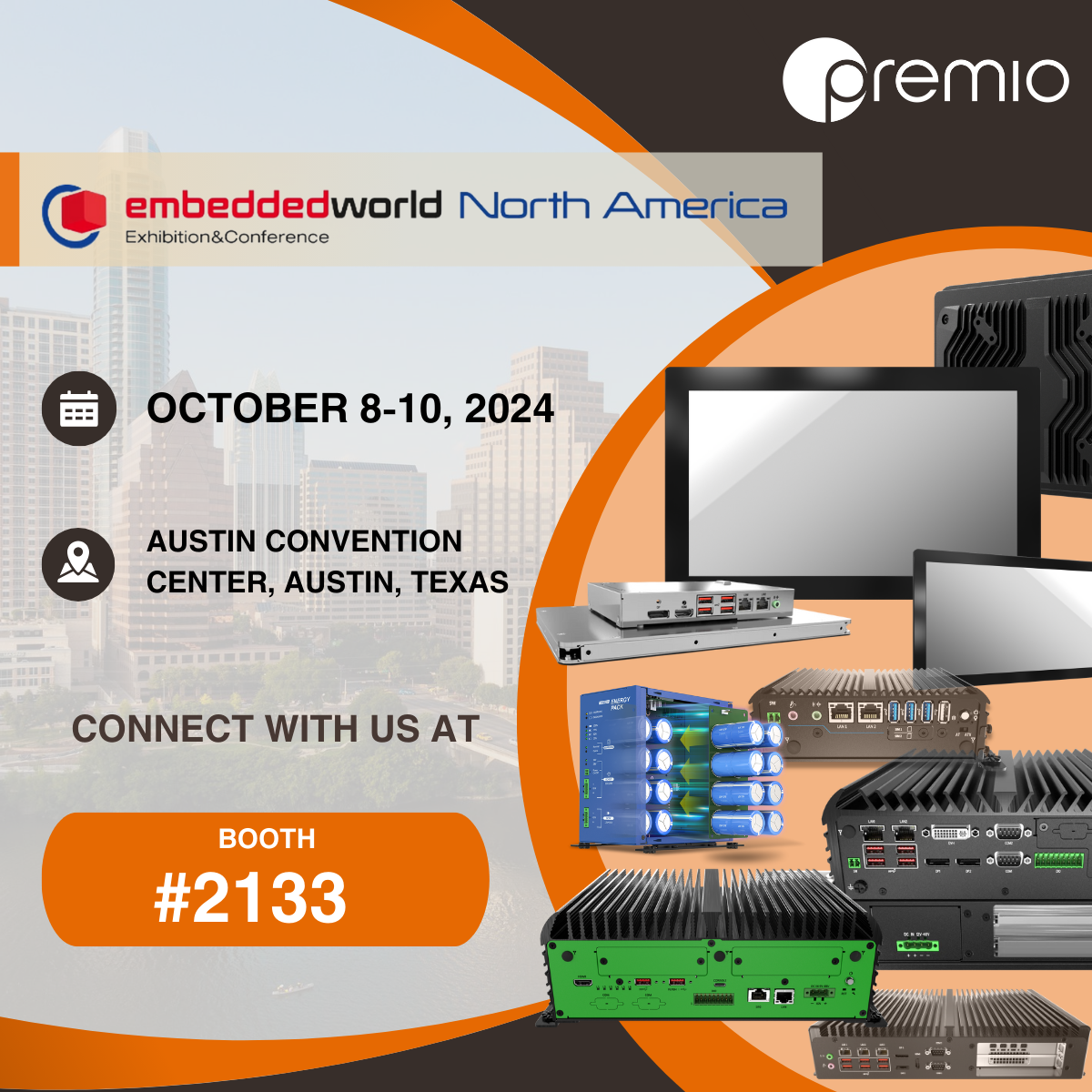 Meet Premio At Embedded World North America | Booth #2133 – Premio Inc