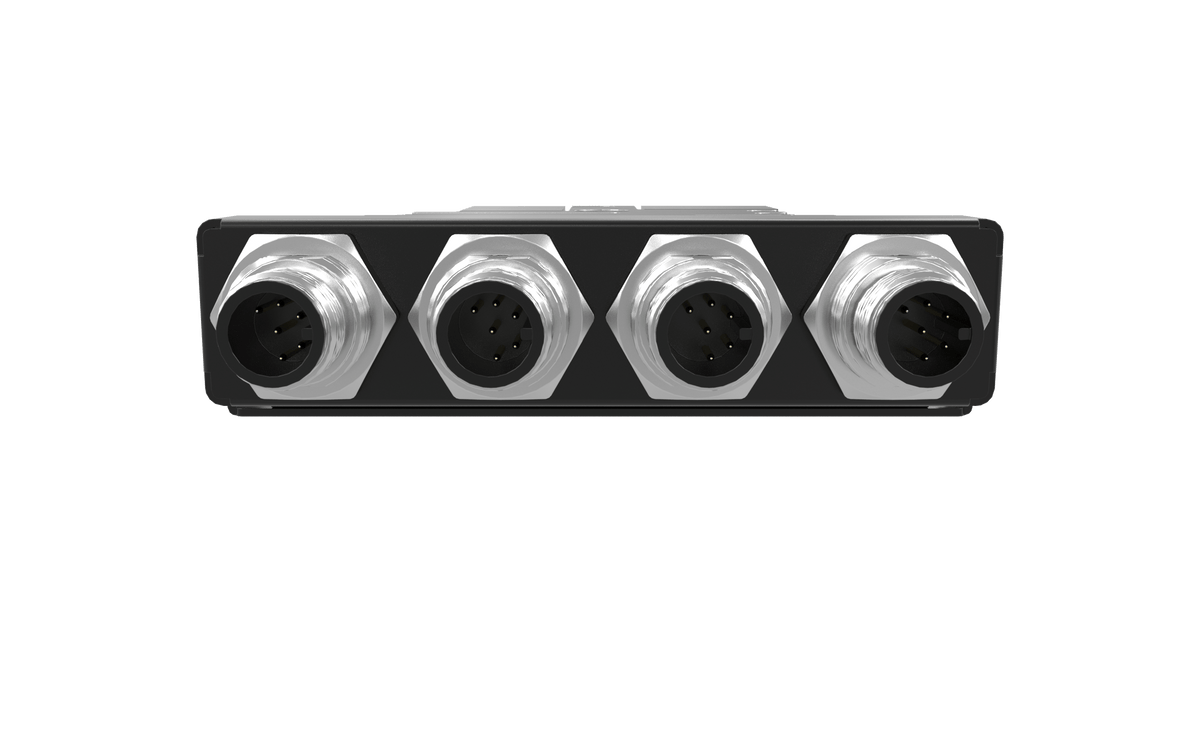 EBIO-4LAN-POE-M12 EDGEBoost I/O Module with 4x PoE M12 Ports – Premio Inc